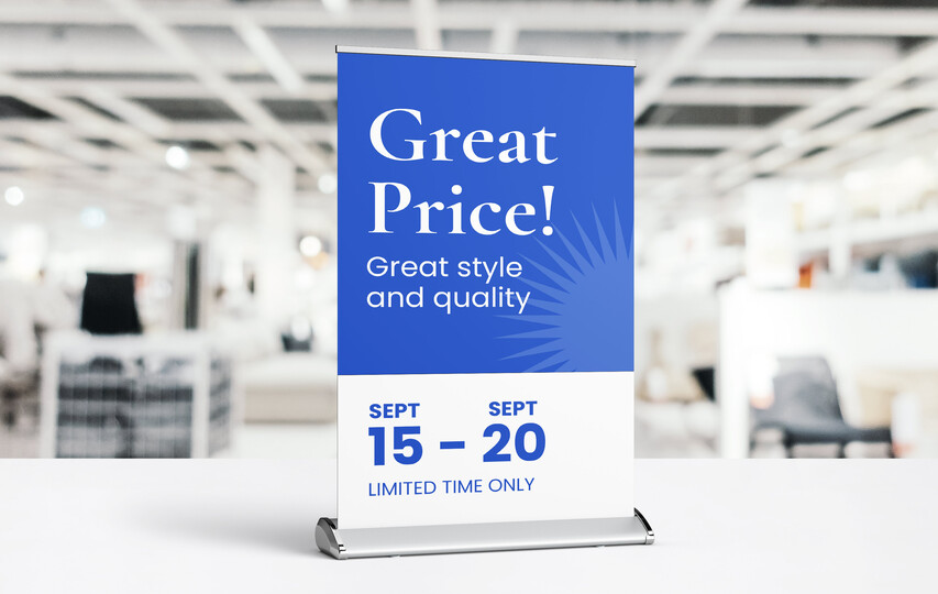Tabletop Retractable Banners | Loom Signs