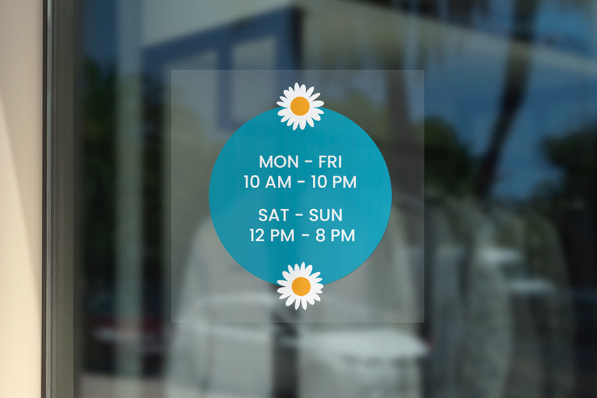 Window Clings | Static Cling Stickers Printing Online